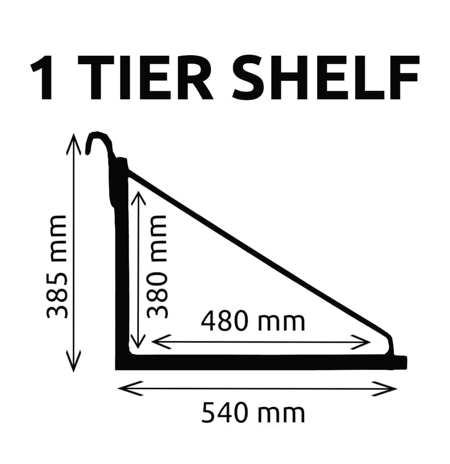One-Tier Shelving Brackets for Fast Container Install - QCA — Quickfit ...