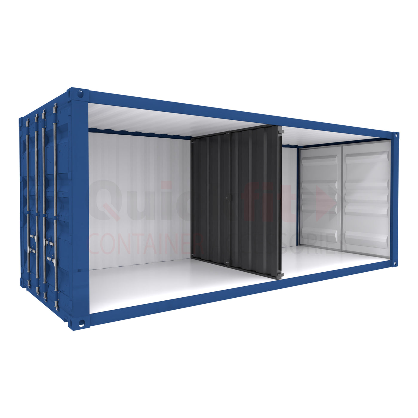Shipping Container Divider Wall for Custom Space - QCA — Quickfit ...