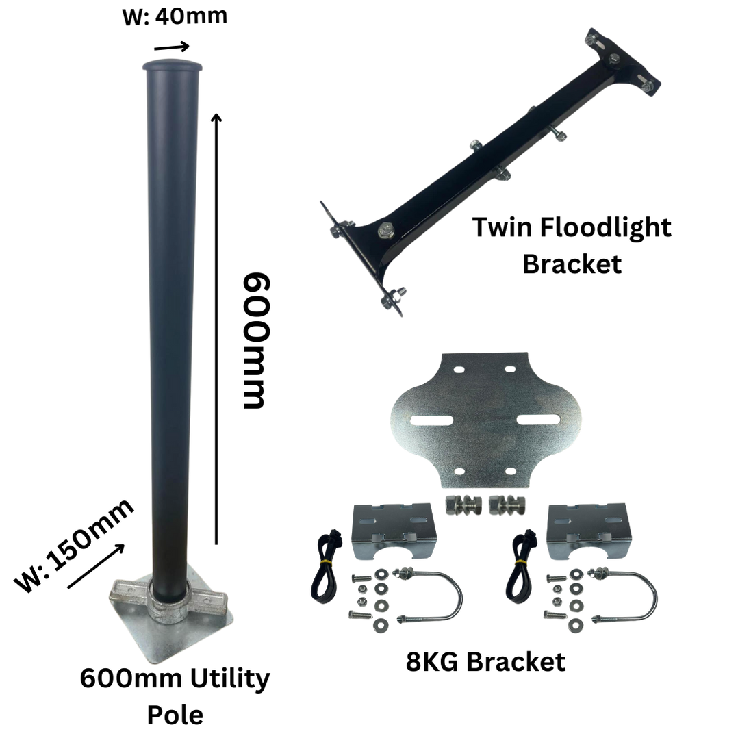 Utility Poles for Outdoor Lights & CCTV - QFCA — Quickfit Container ...