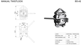 Twistlock Stacking Pins for Secure Shipping Containers - QCA — Quickfit ...