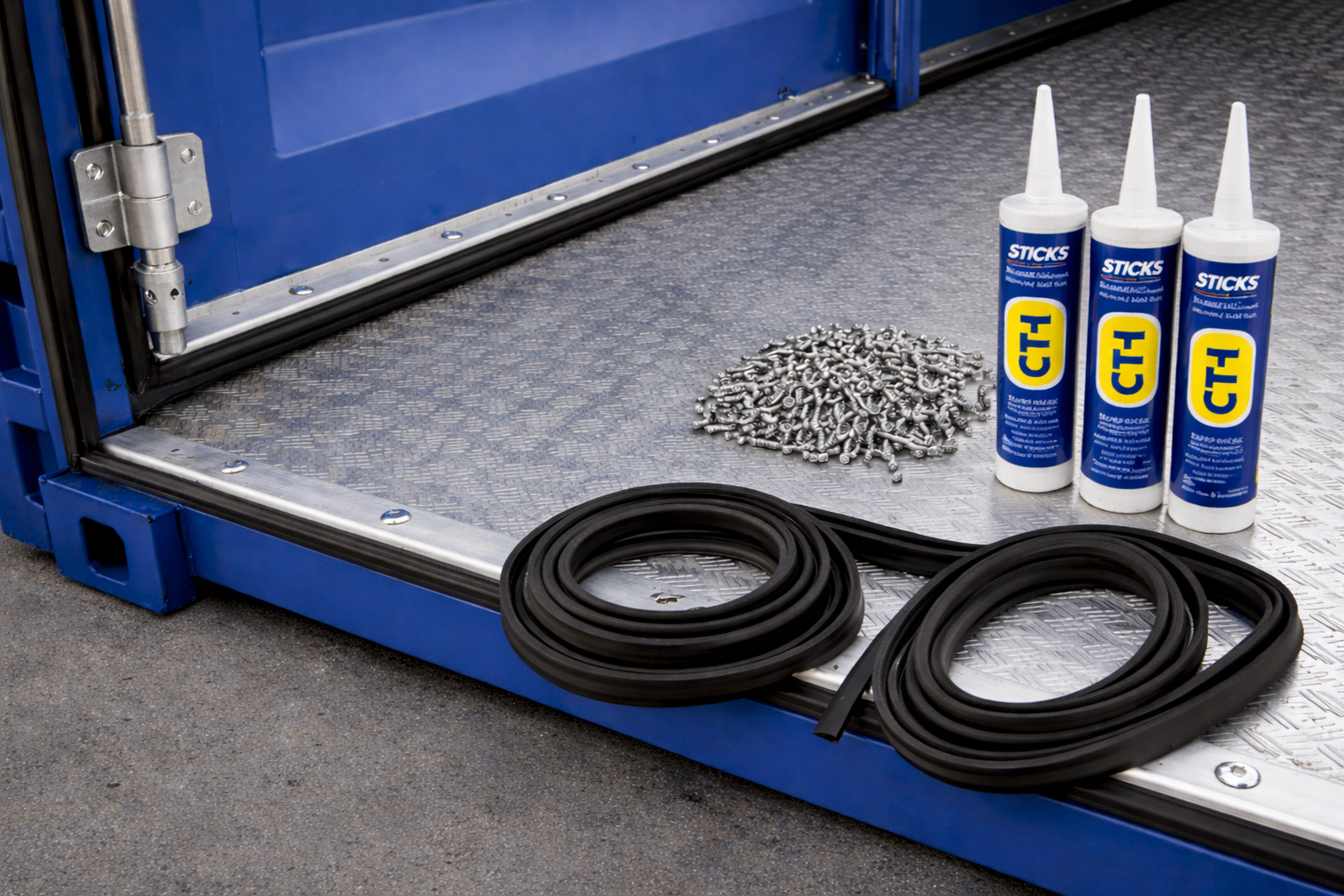 Complete Shipping Container Door Gasket Kit — Quickfit Container ...