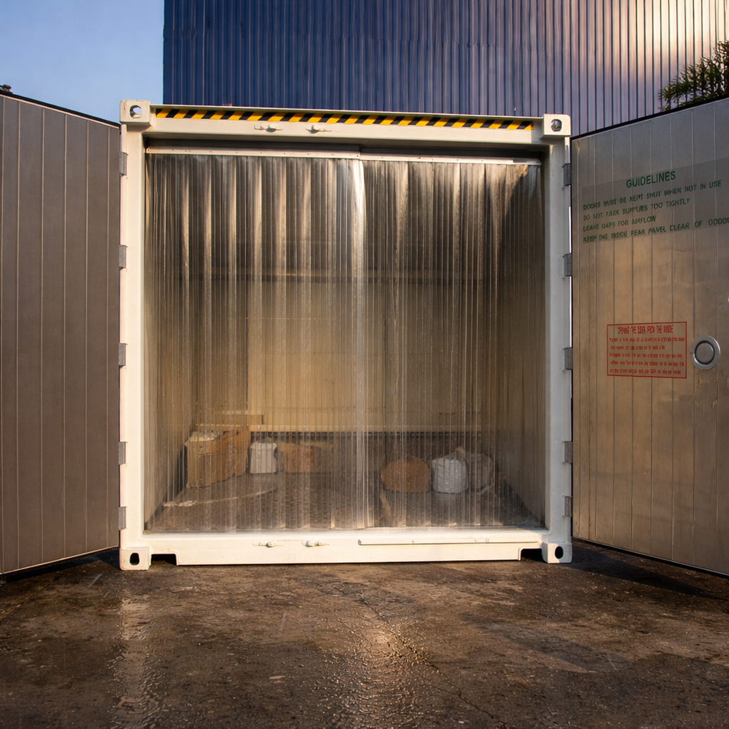All Weather PVC Strip Curtains For Shipping Containers - Quickfit ...