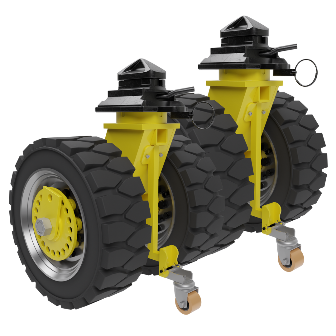 Heavy Duty Twist-Lock Duel Caster Wheels — Quickfit Container Accessories
