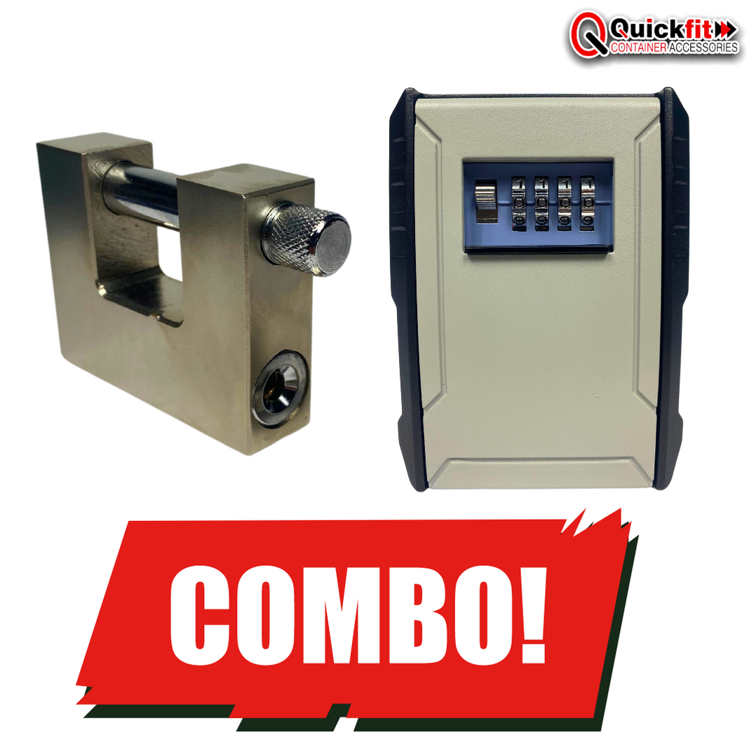 Extra Large Key Safe & Padlock Combo | Container Security Set | QFCA ...